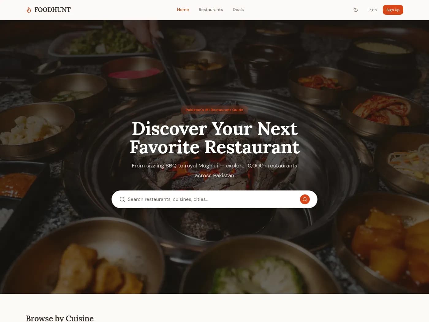 FOODHUNT: Restaurant Explorer