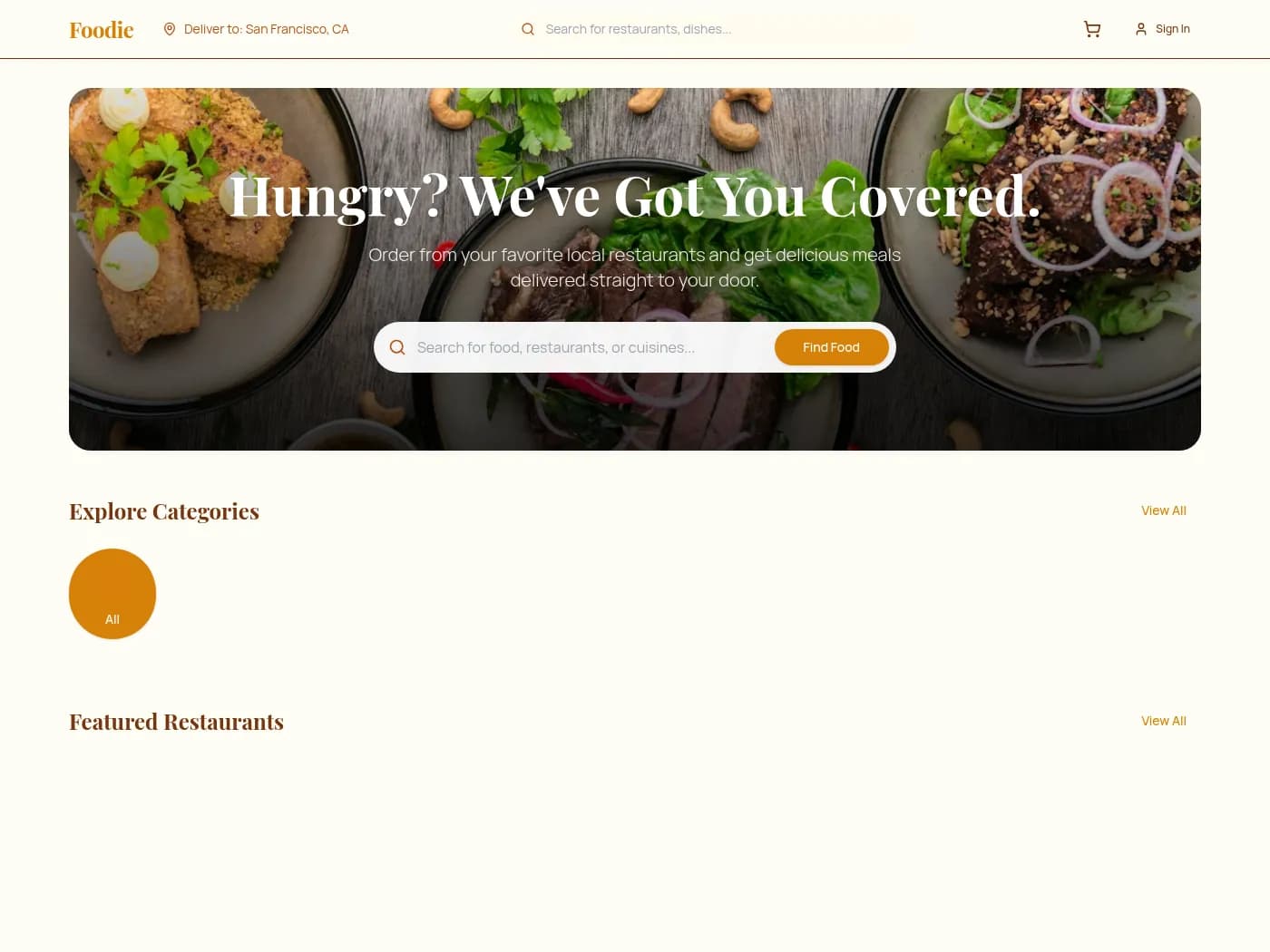 Foodie Delivery App