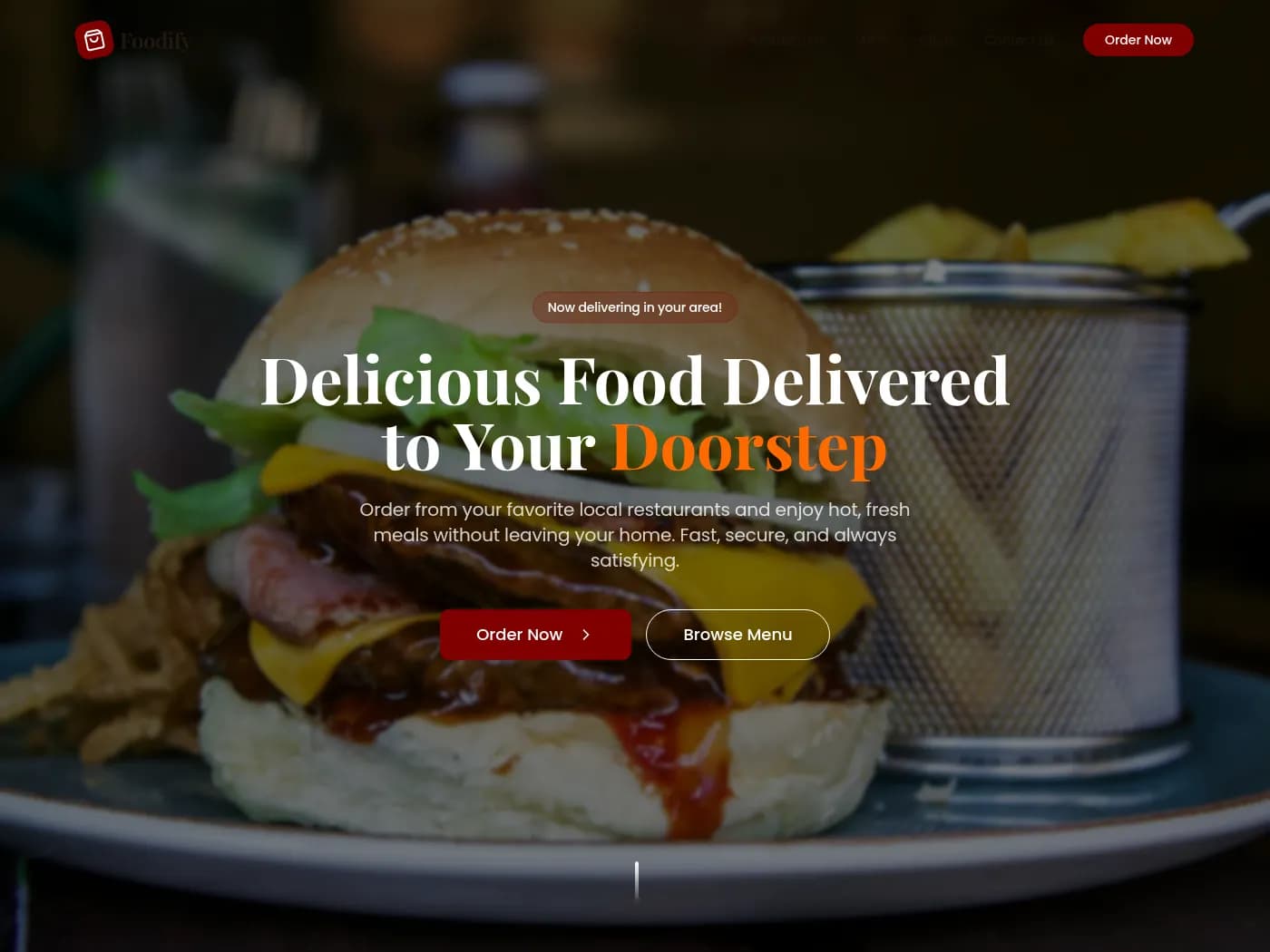 Foodify Web Landing
