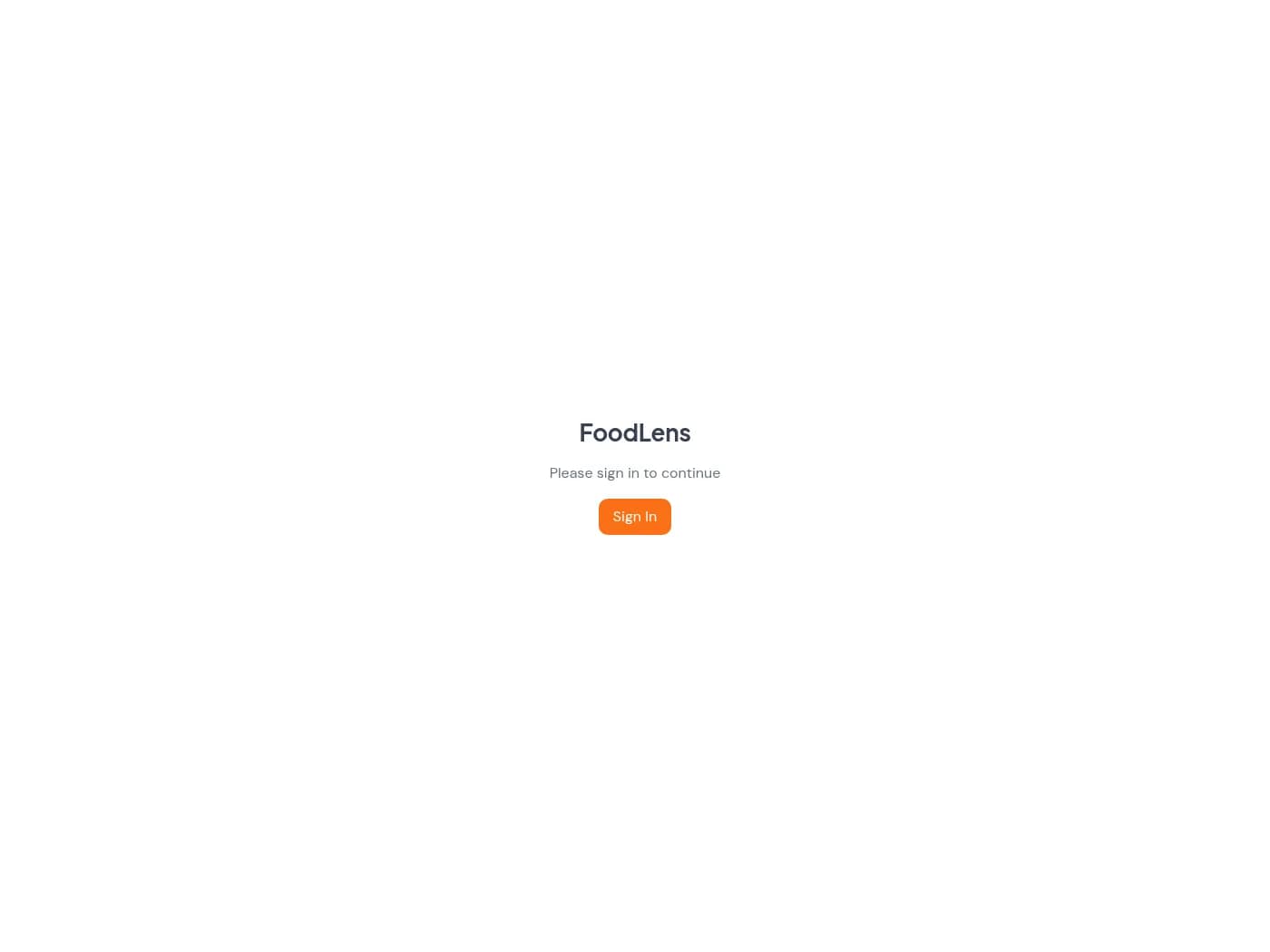 FoodLens Recipe Maker