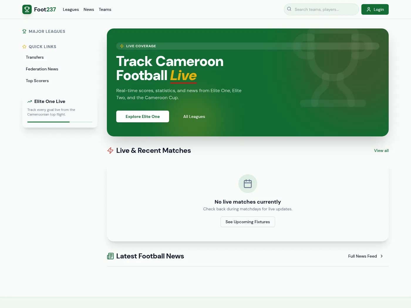 Foot237: Cameroon Football Live