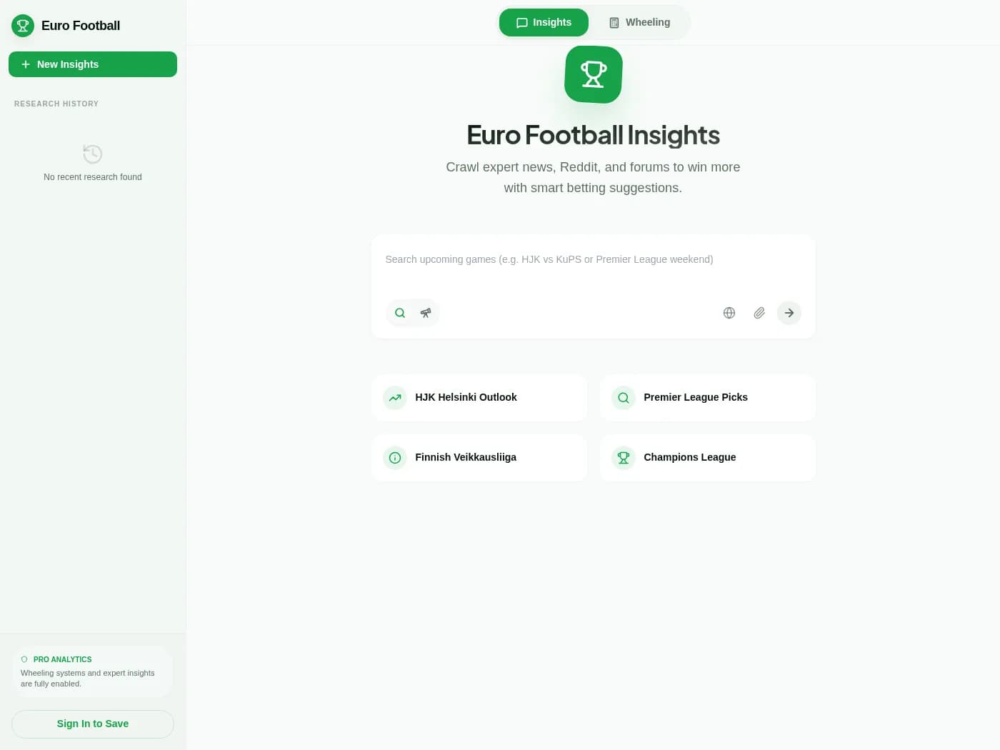 Euro Football Insights