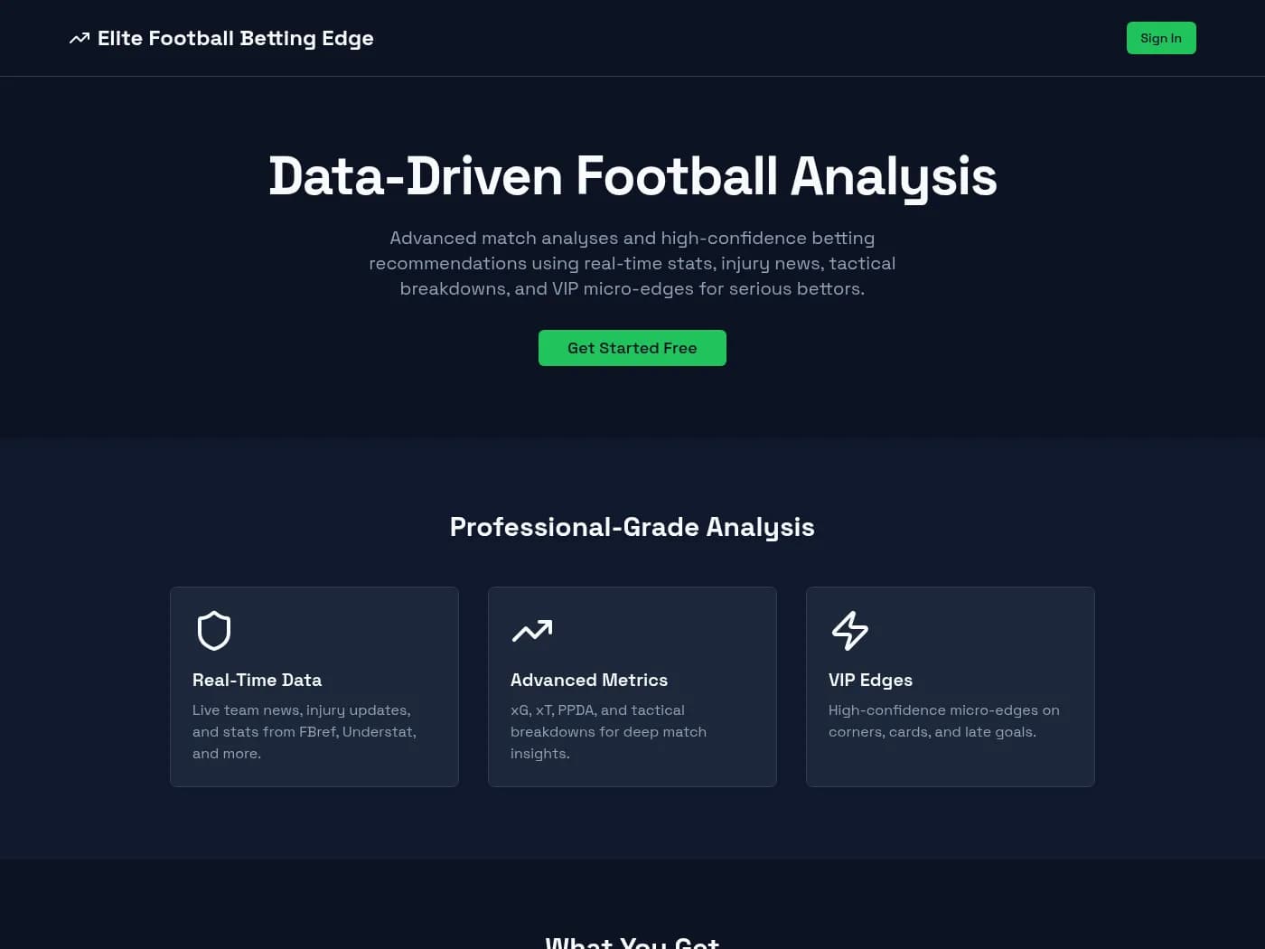 Elite Football Betting Edge