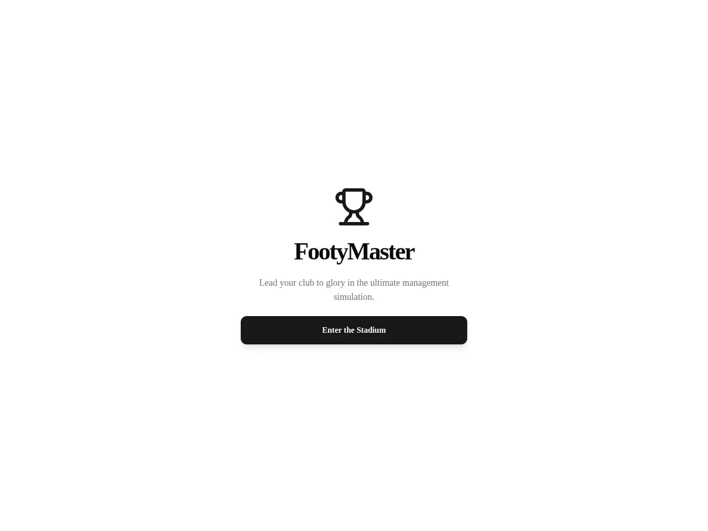 FootyMaster Manager