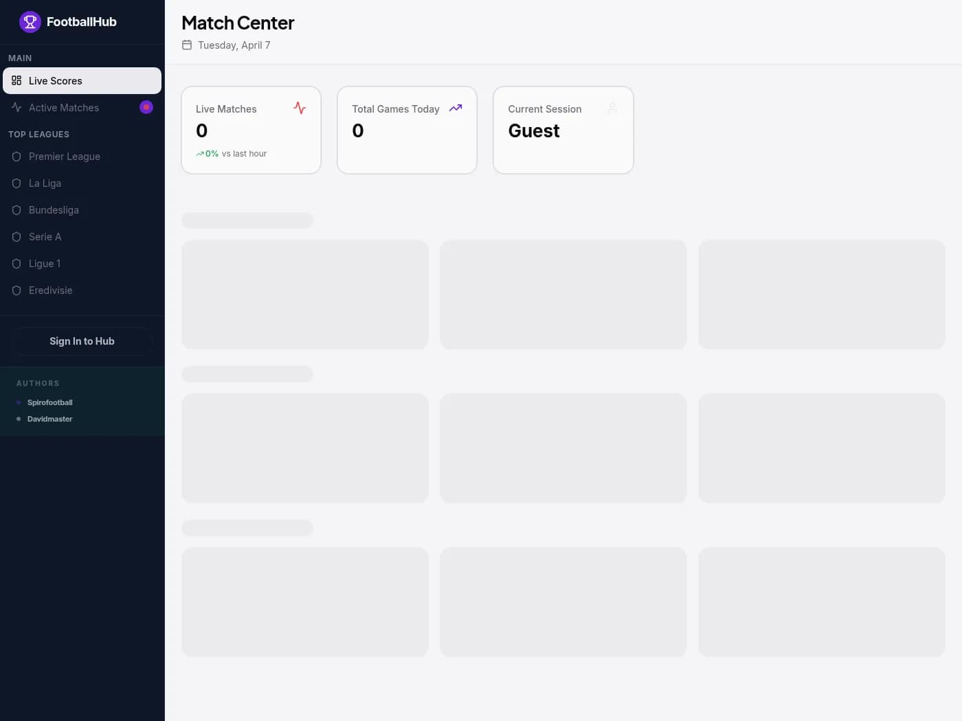 Football Scores Hub