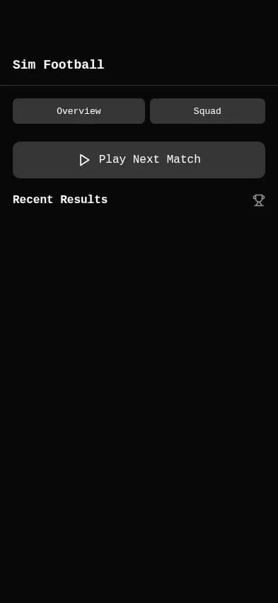 Simple Football Simulator