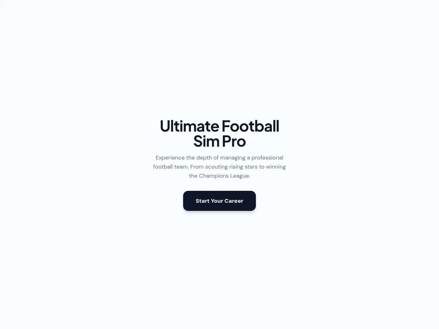 Ultimate Football Sim Pro