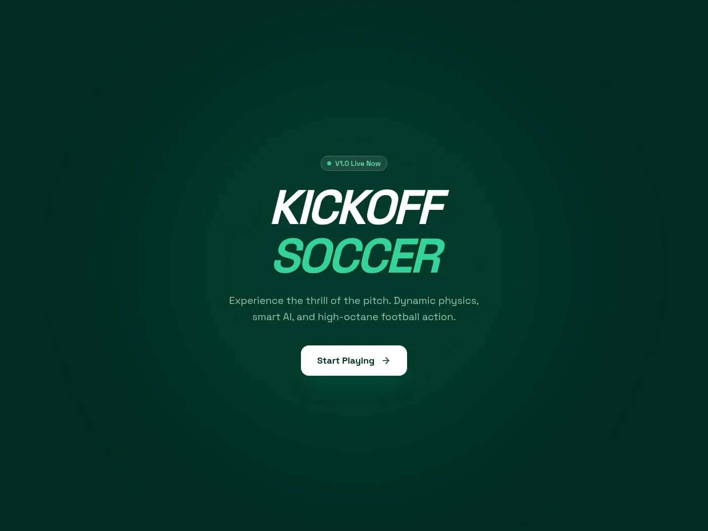 Kickoff Soccer Game
