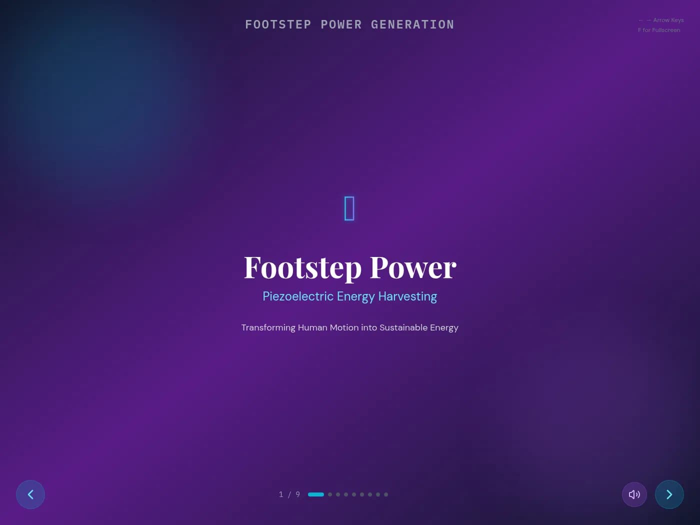 Footstep Power PPT