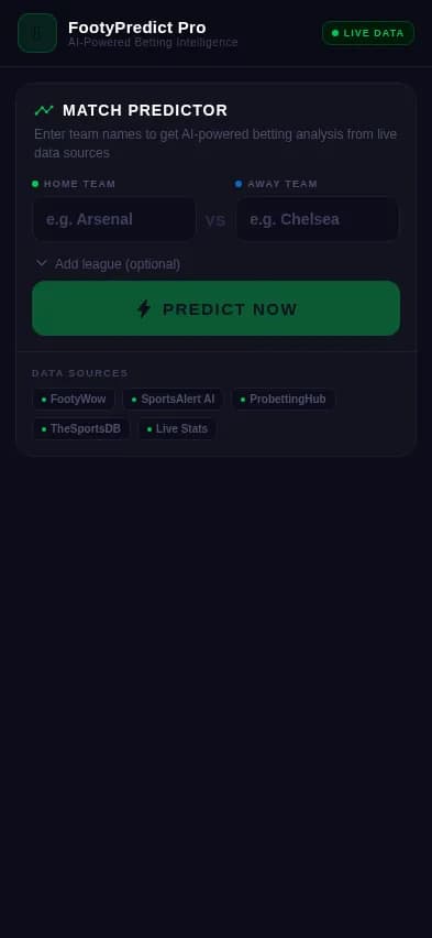 FootyPredict Pro