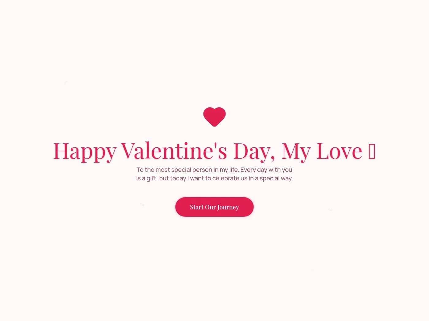 For My Love Web App