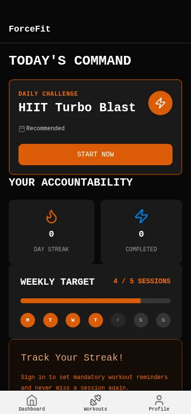 ForceFit Coach