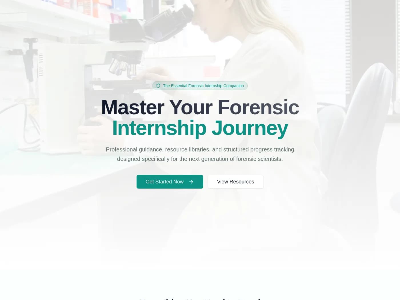 Forensic Internship Guide