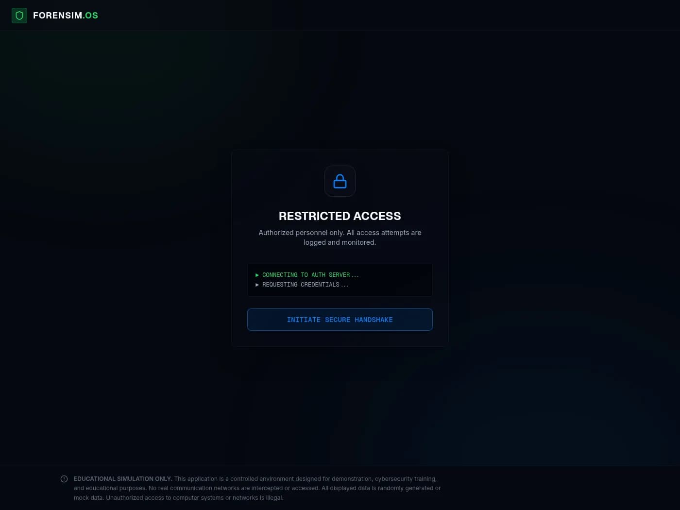 ForenSim Dashboard