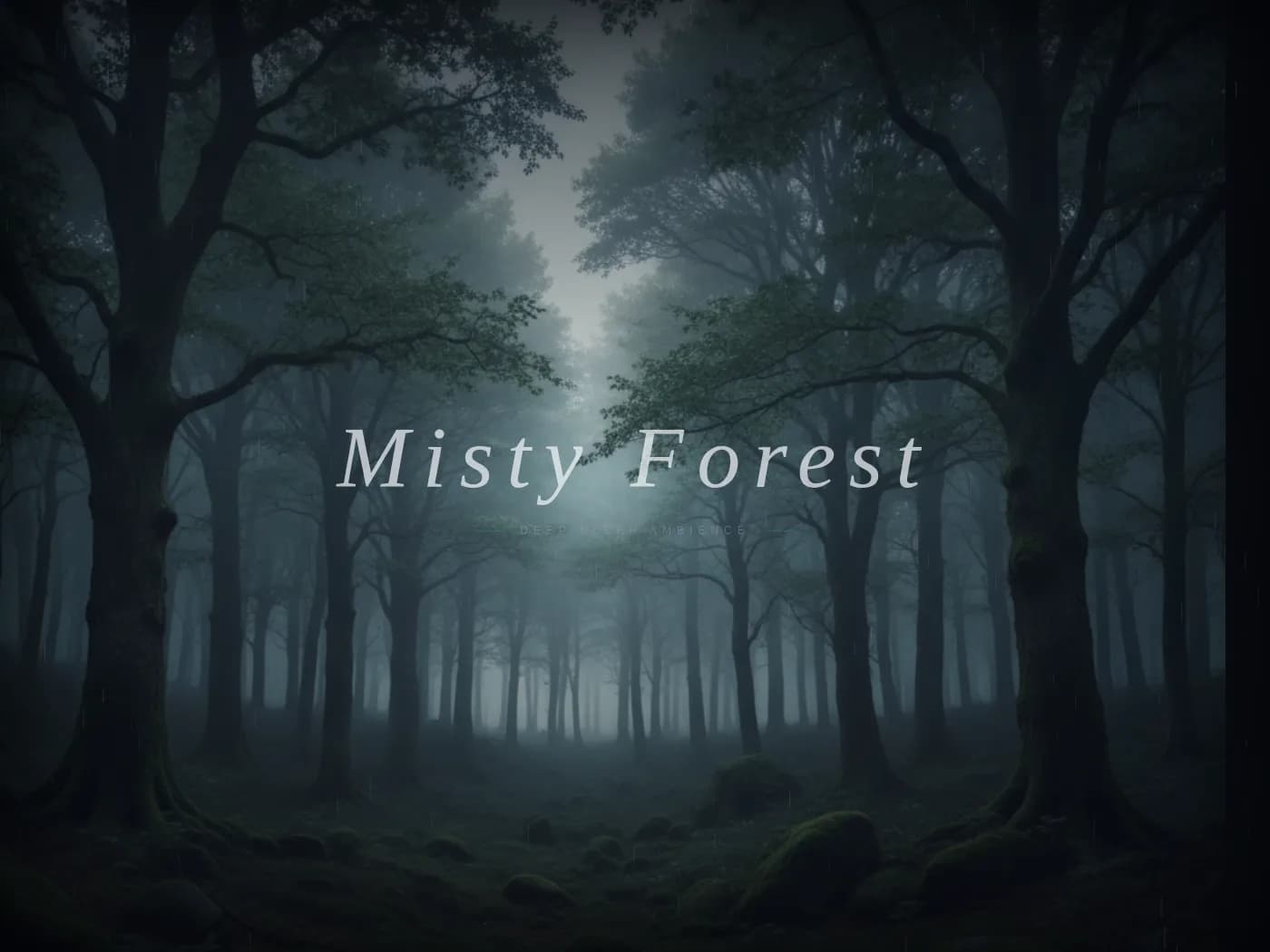 Misty Forest ASMR Scene