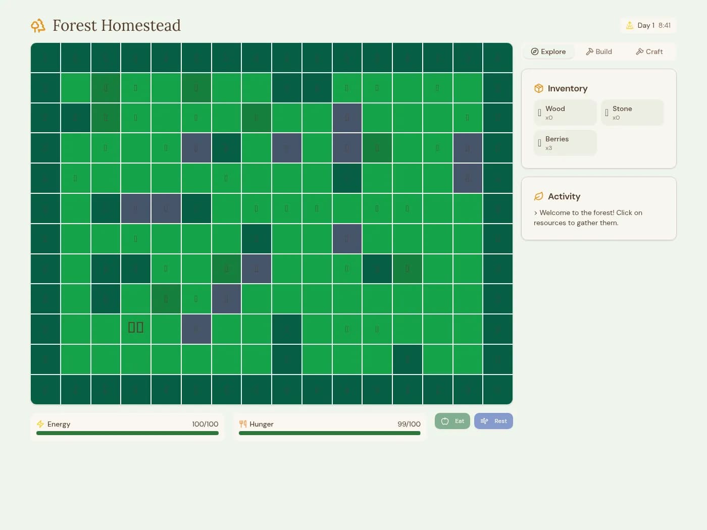 Forest Homestead Game