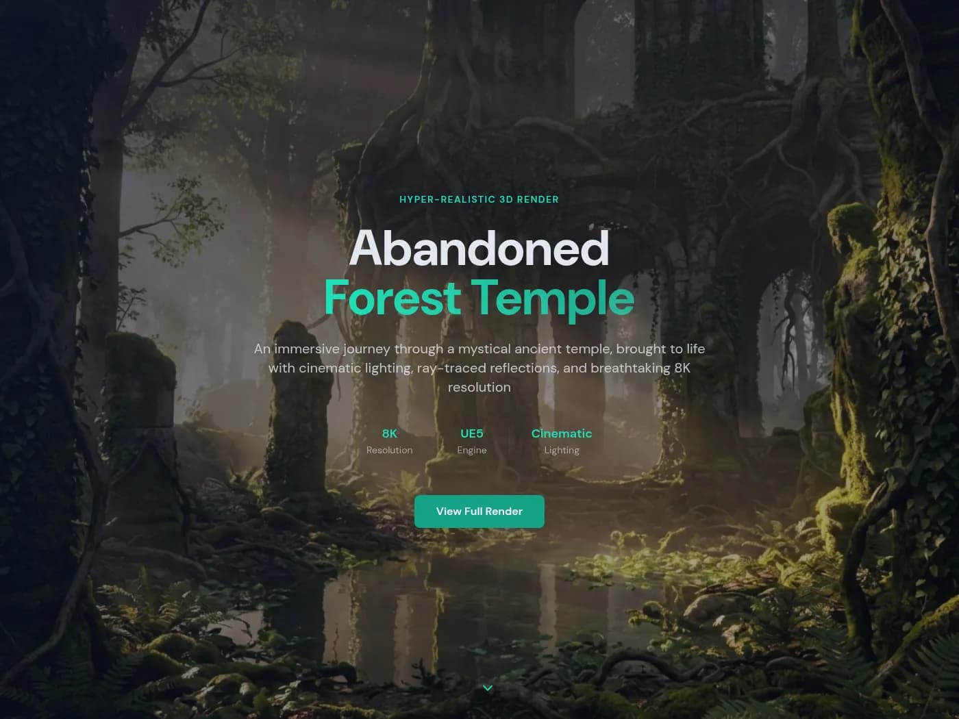 Abandoned Forest Temple Render