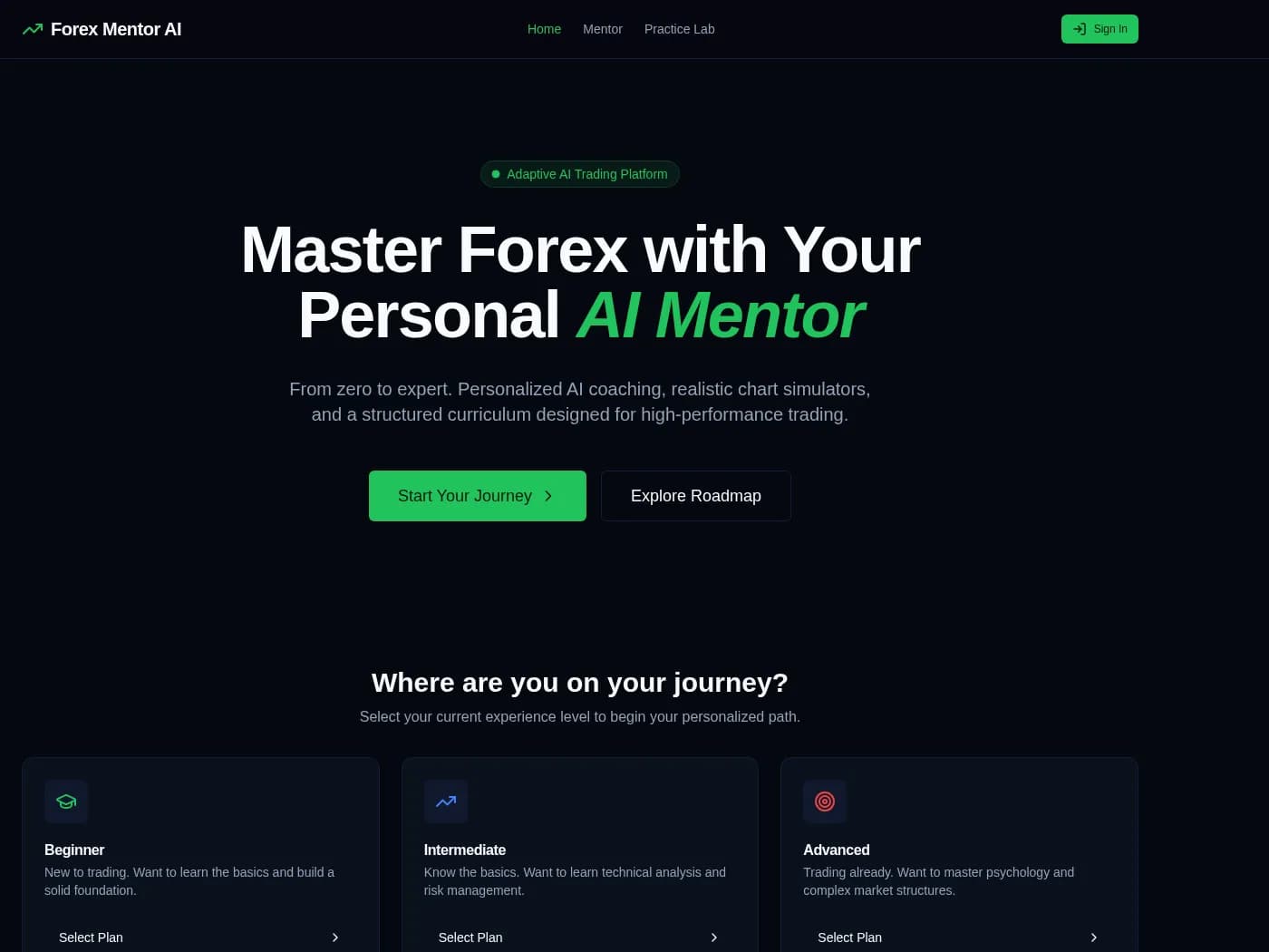 Forex Mentor AI Platform