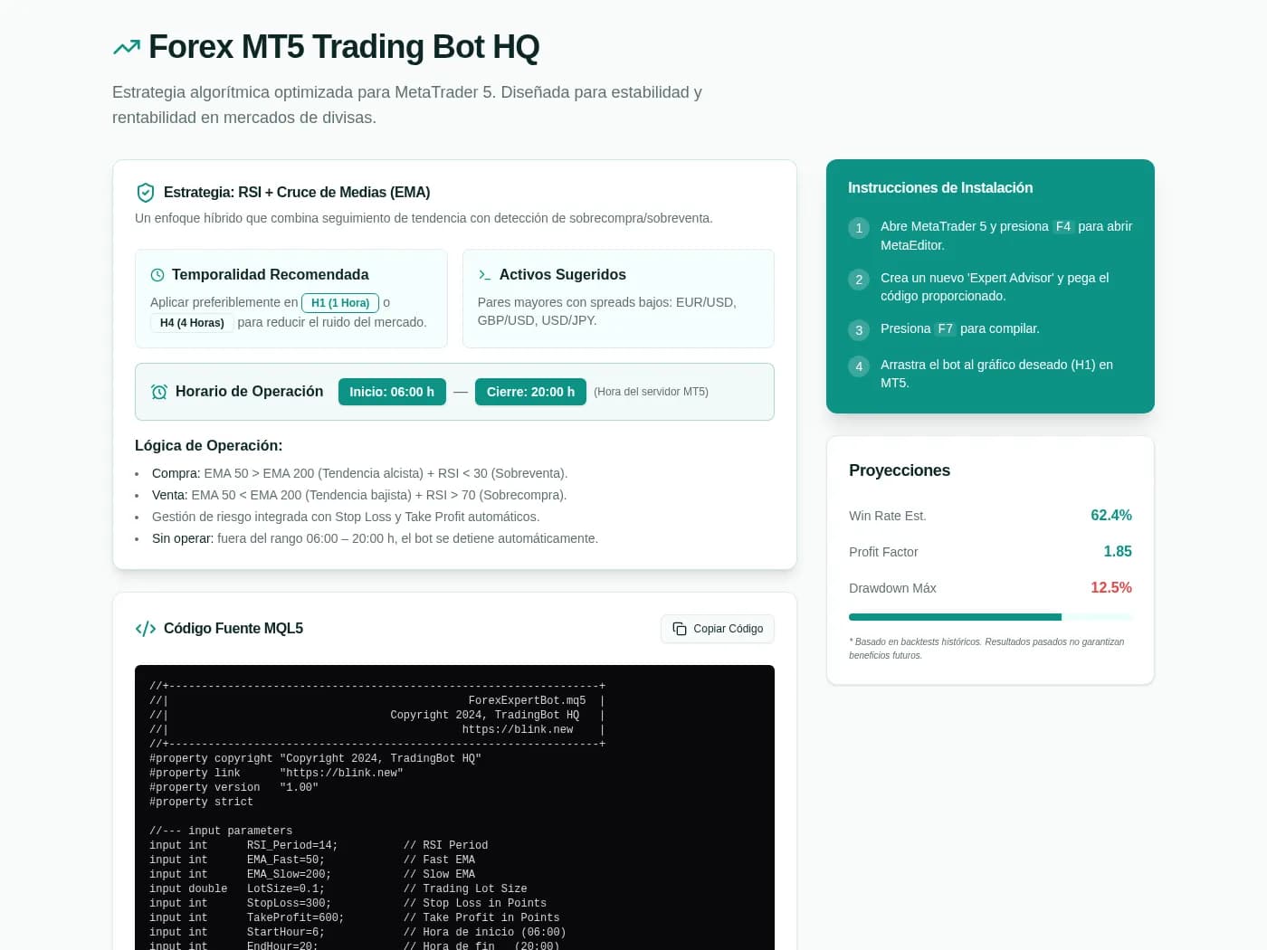 Forex MT5 Trading Bot
