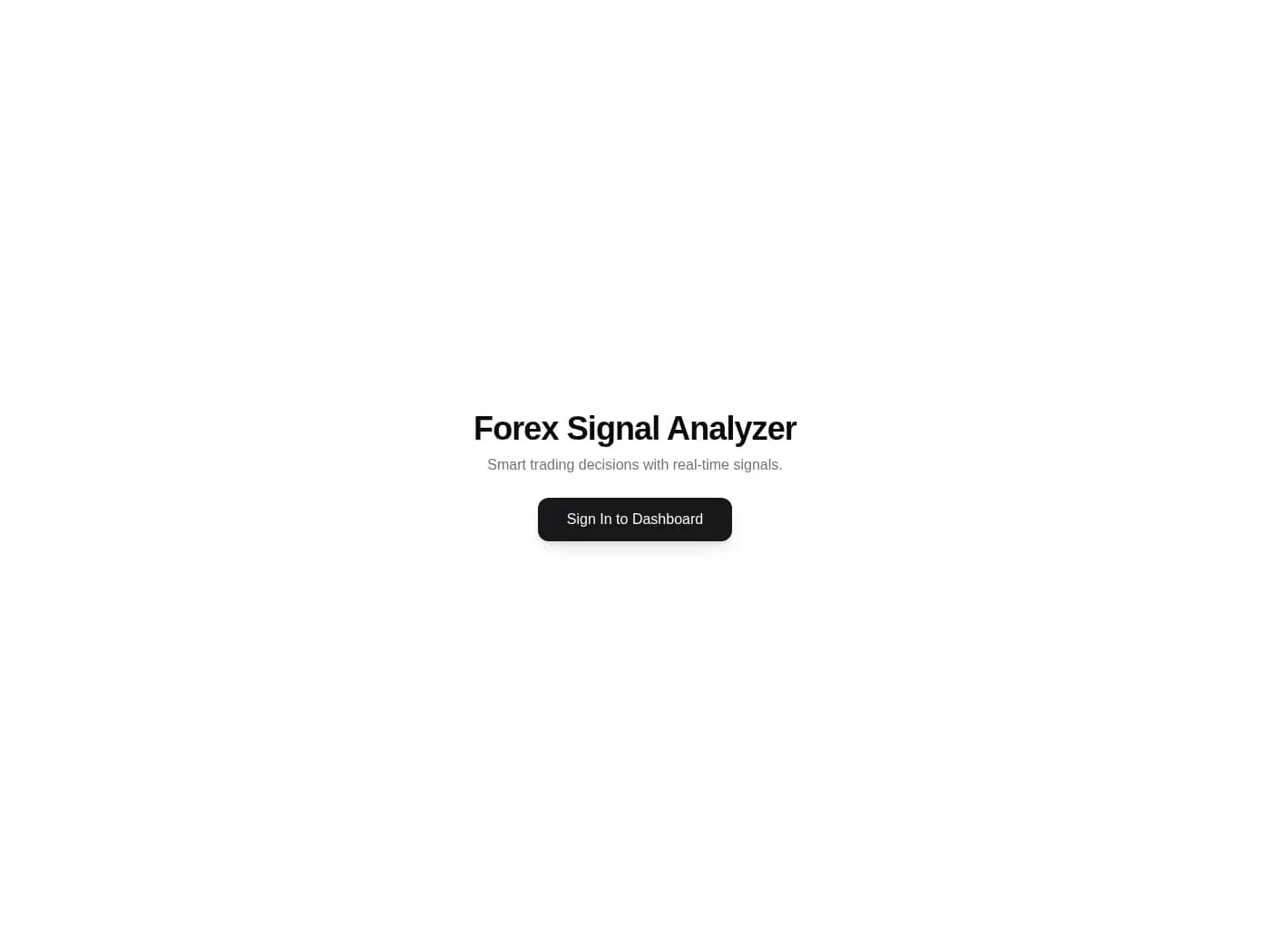 Forex Signal Analyzer