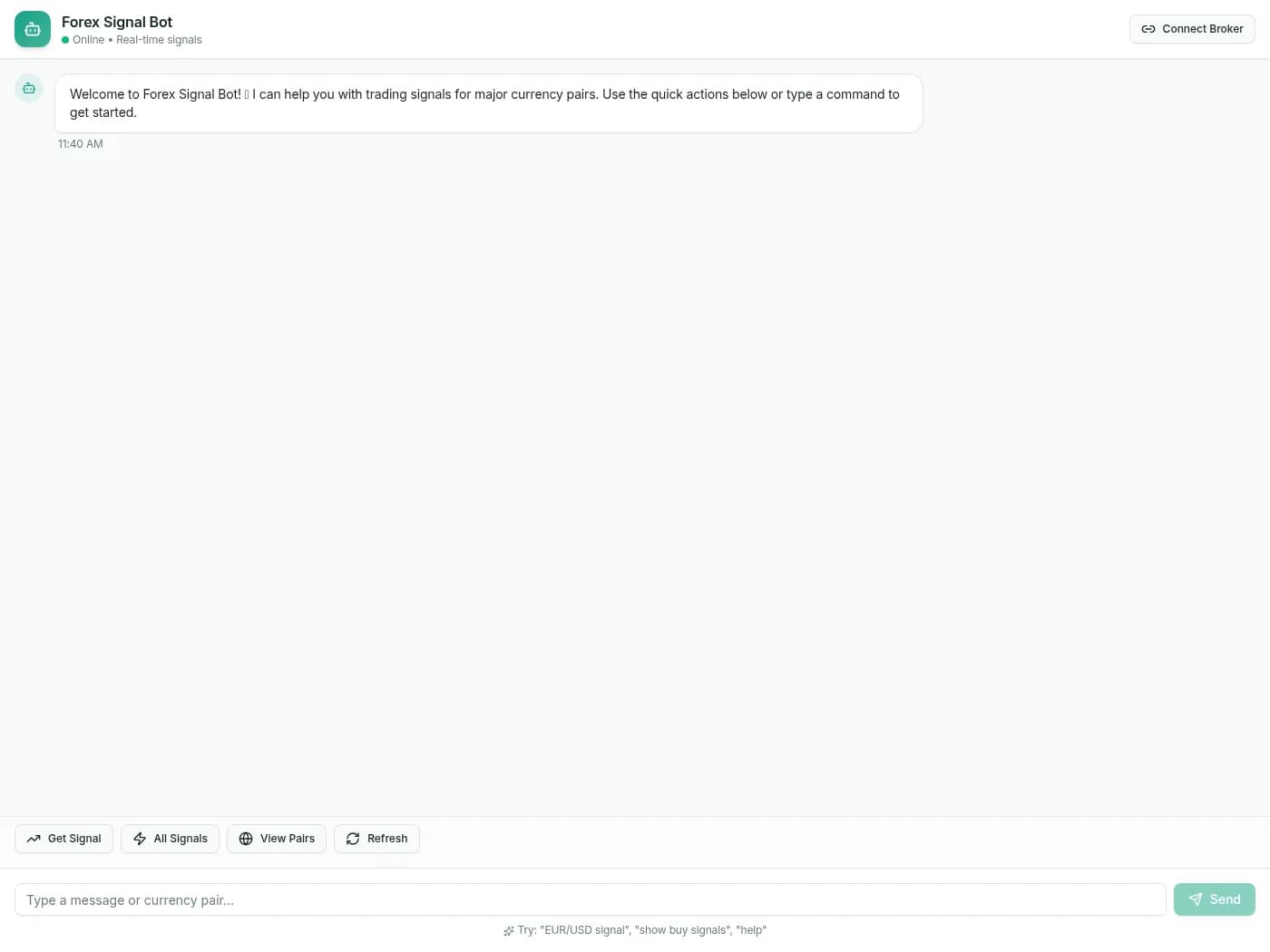 Forex Signal ChatBot