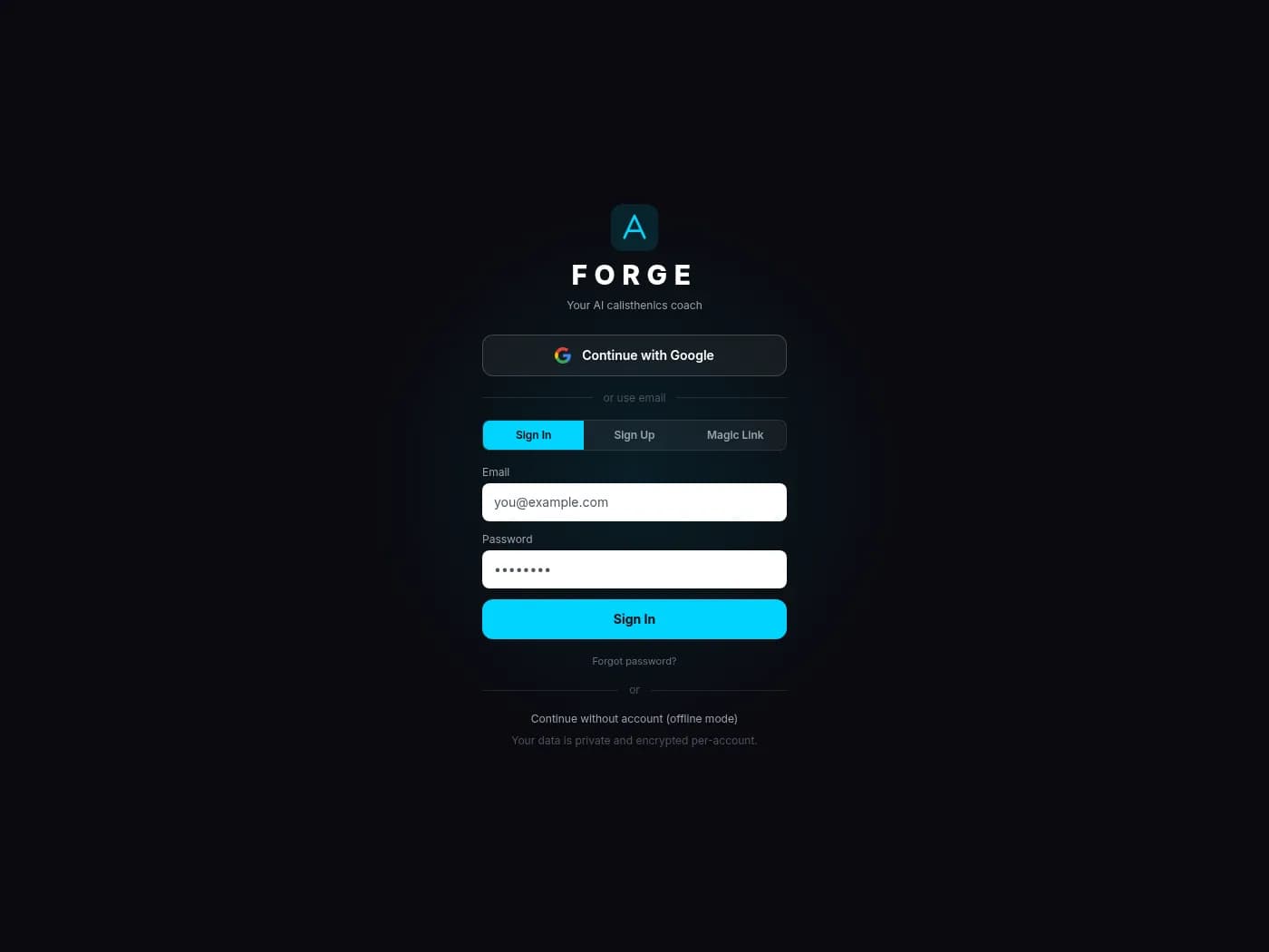 FORGE Fitness AI Coach