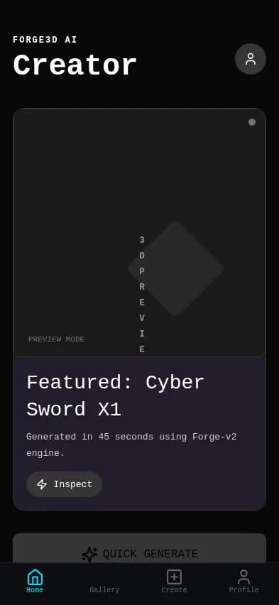 Forge3D AI Creator