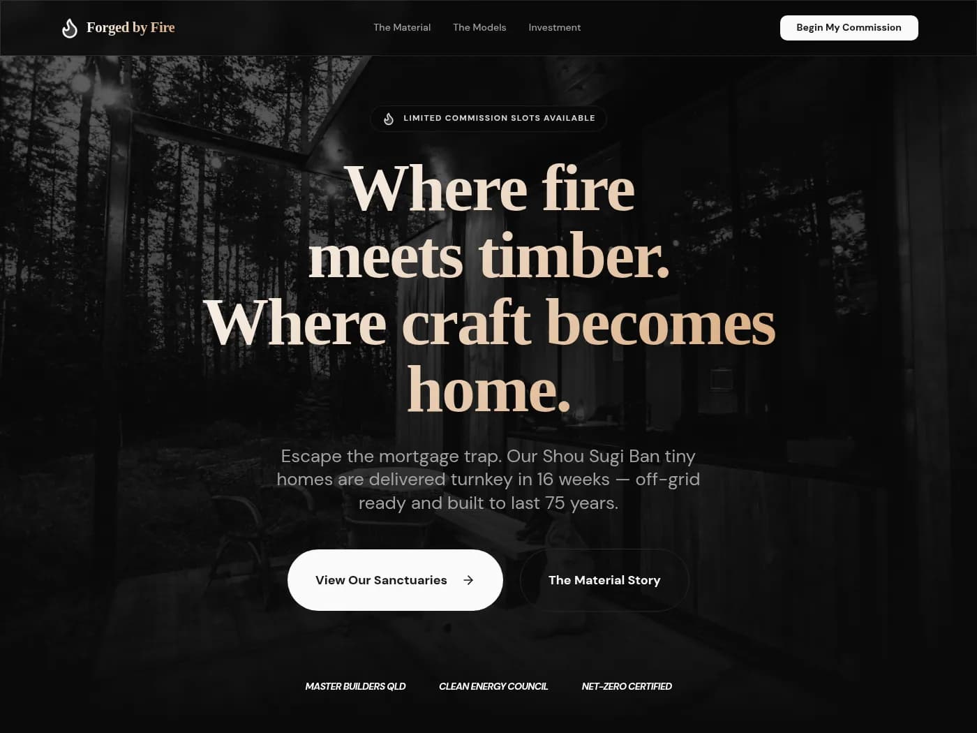 Forged Homes Optimized Page
