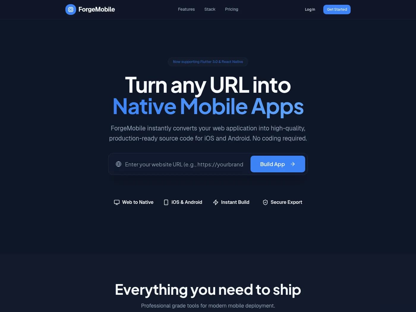 ForgeMobile App Engine