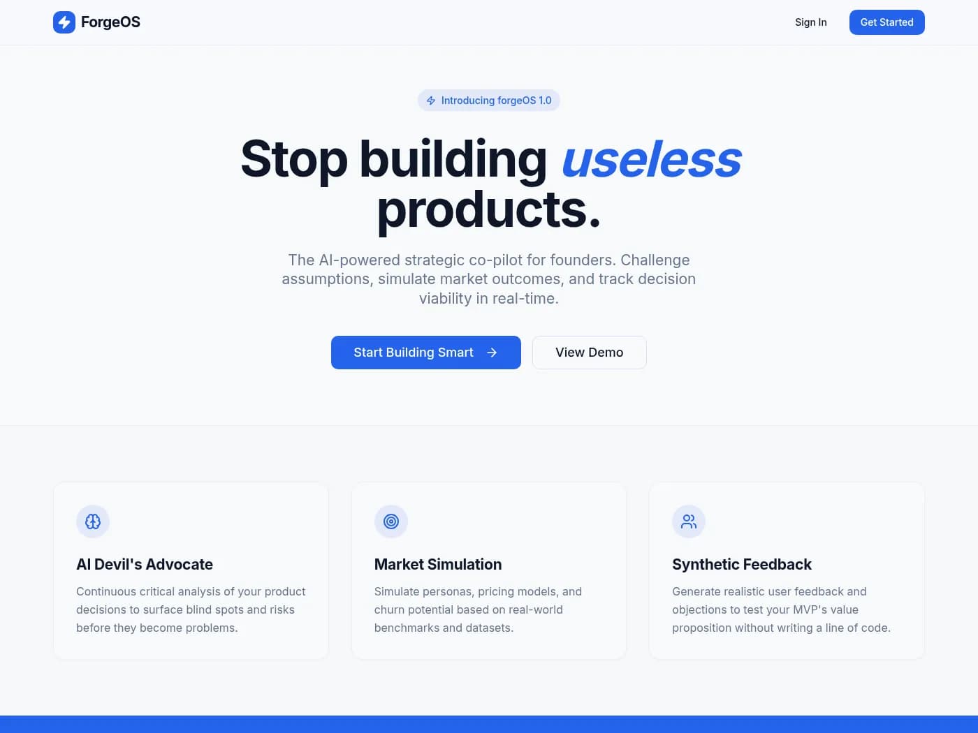 ForgeOS Product Co-Pilot