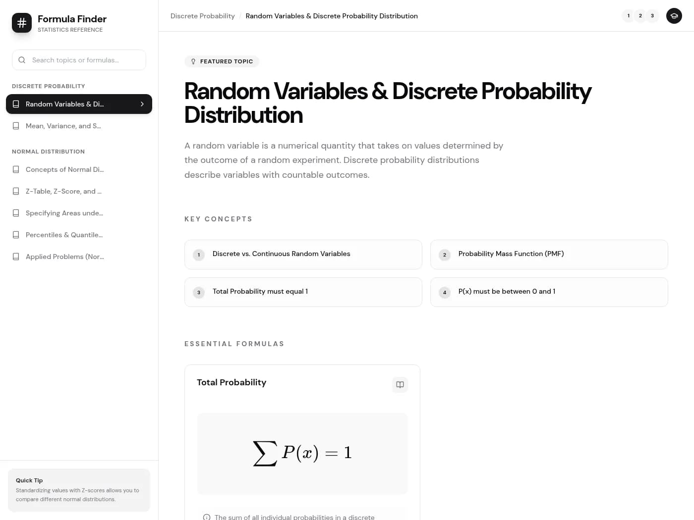 Formula Finder