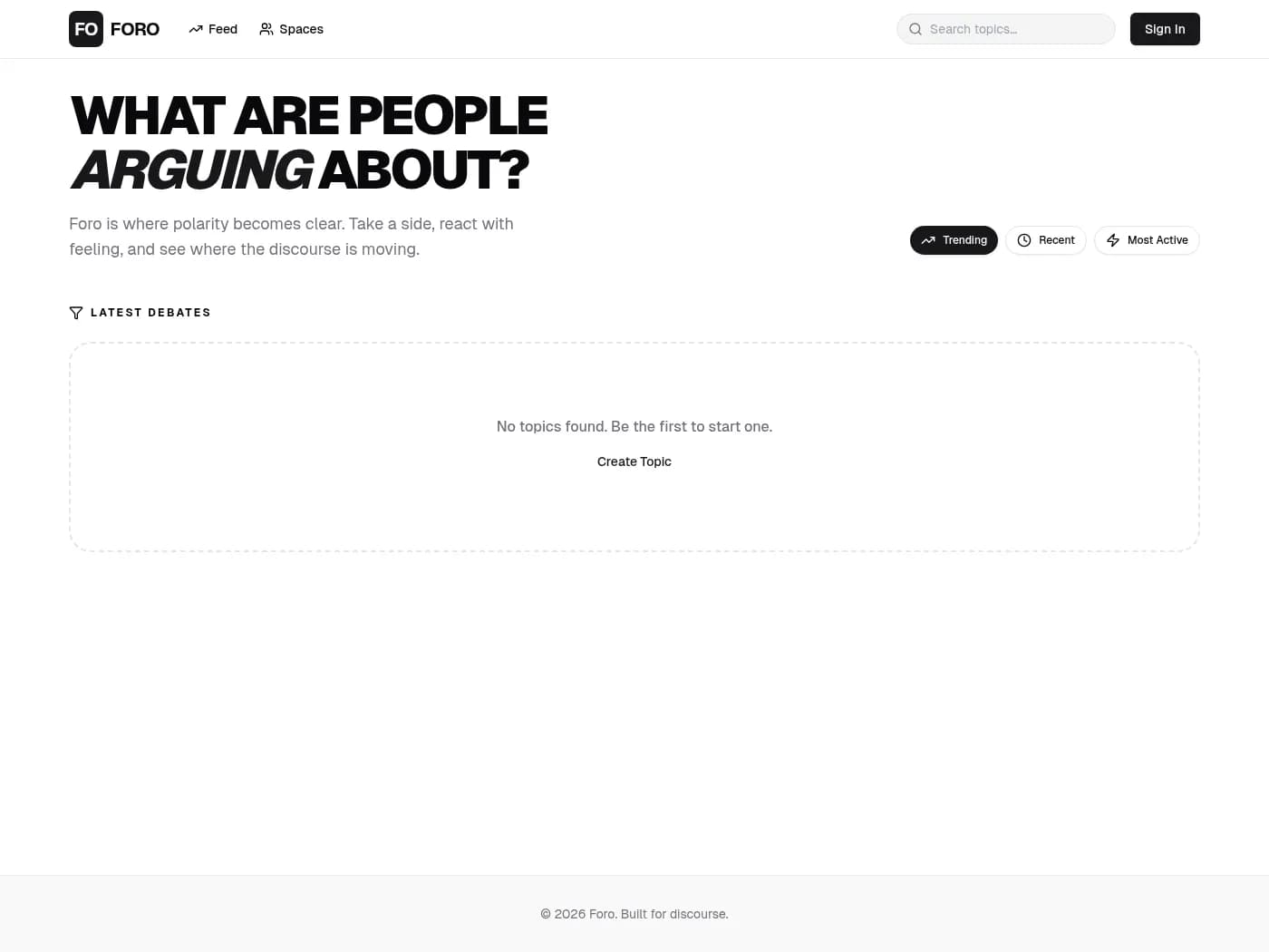 Foro Social Discourse App