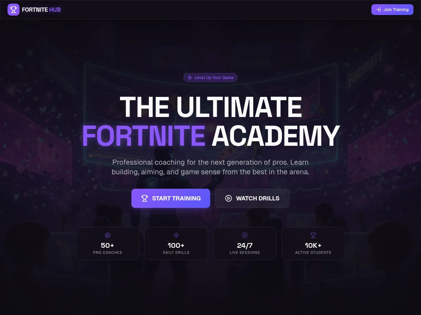 Fortnite Kids Training Hub