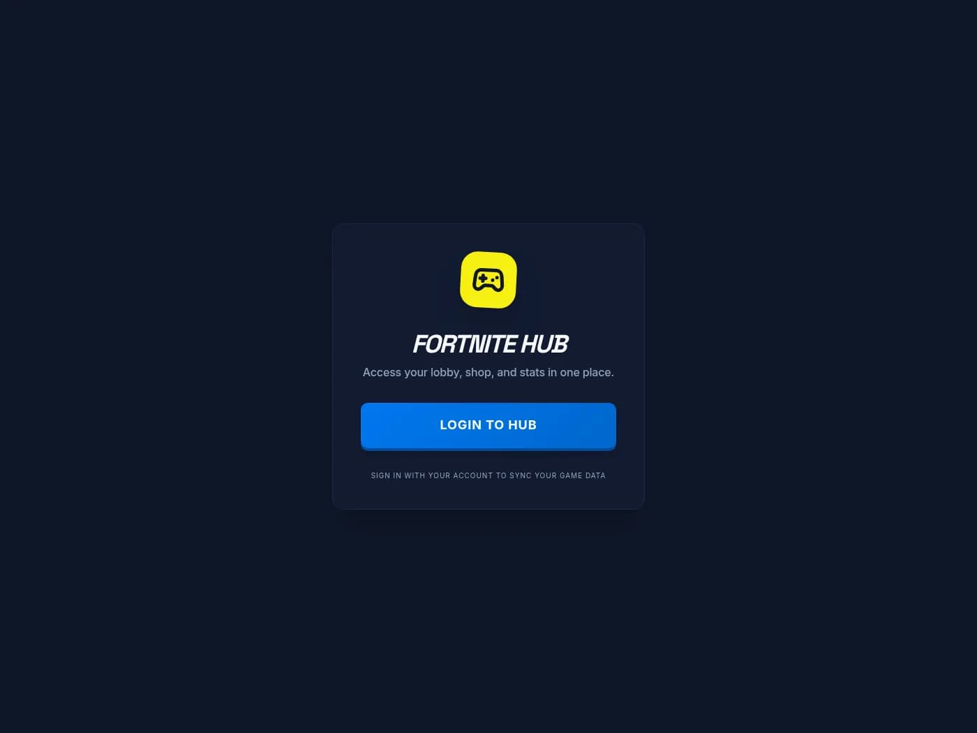 Fortnite Launcher Hub