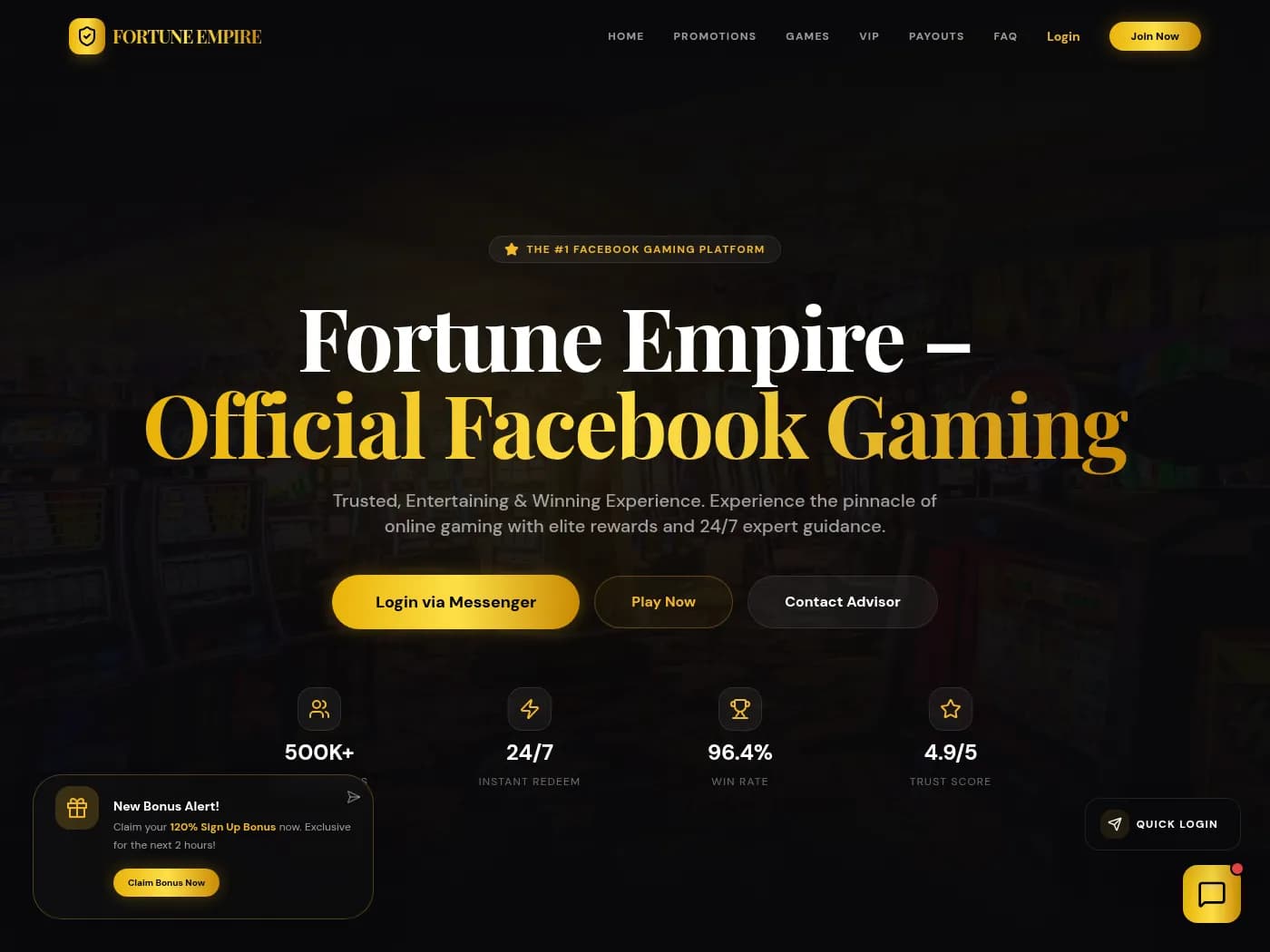 Fortune Empire Promo Site