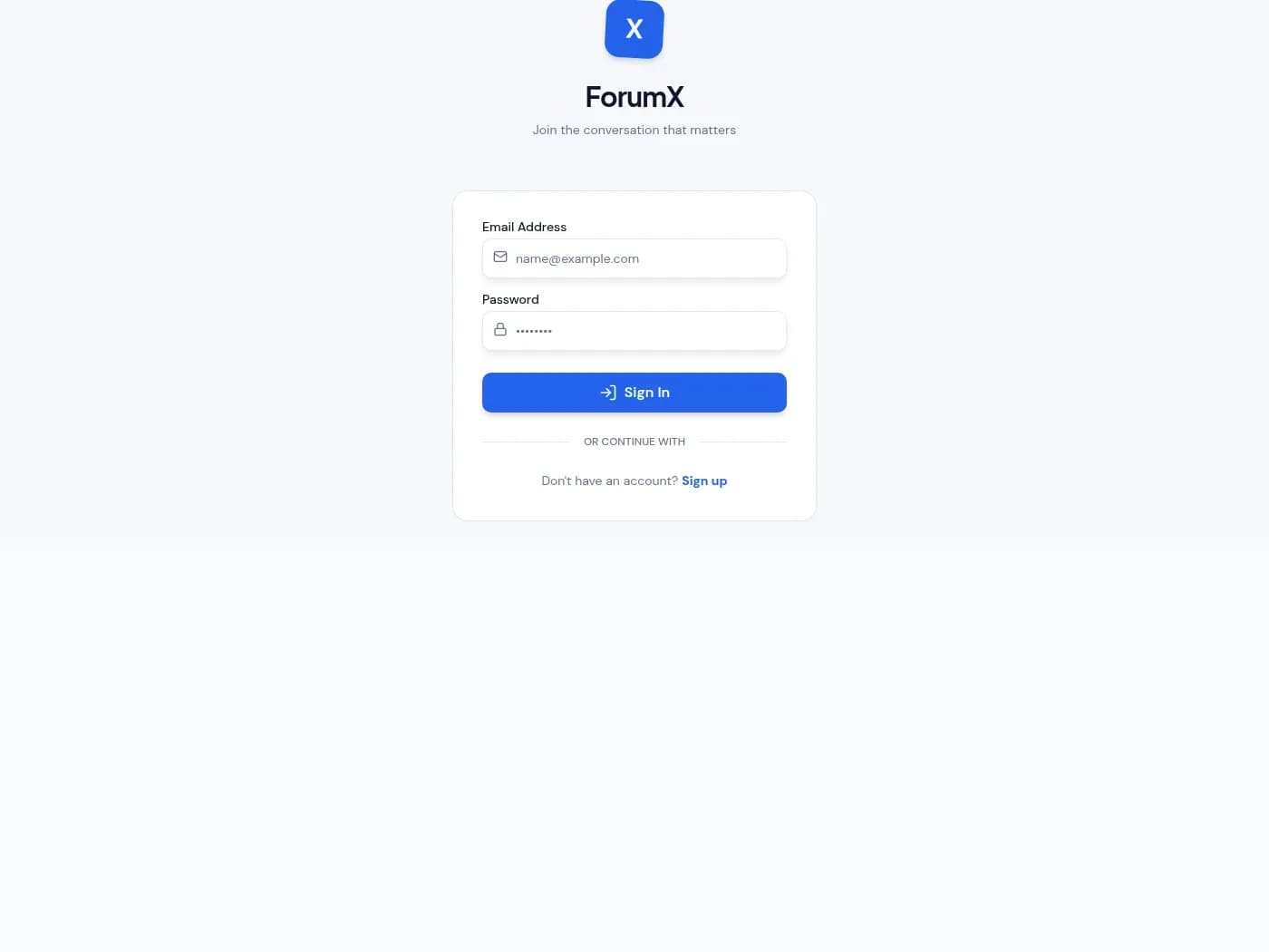 ForumX Social Platform