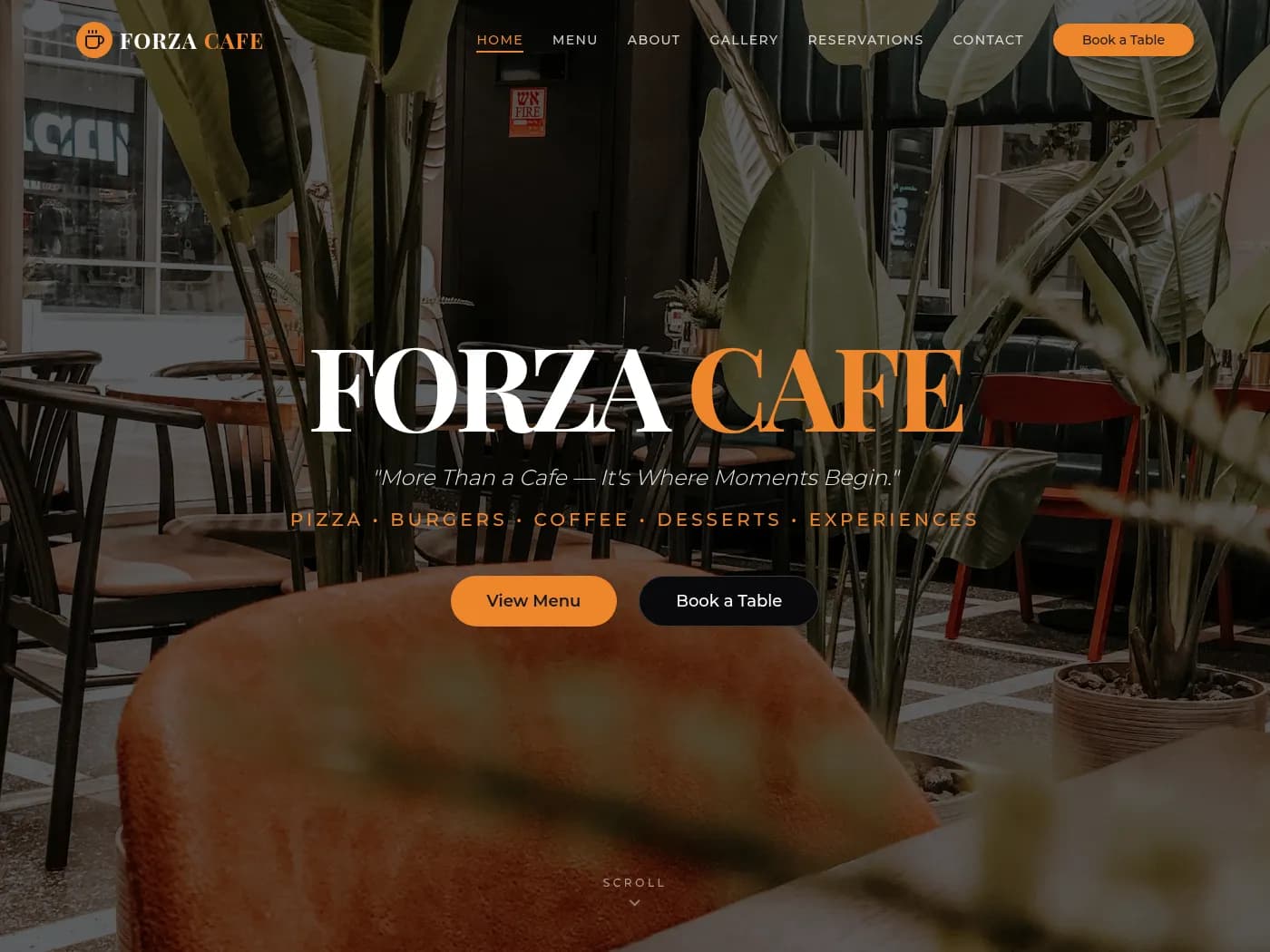 Forza Cafe Cinematic Website