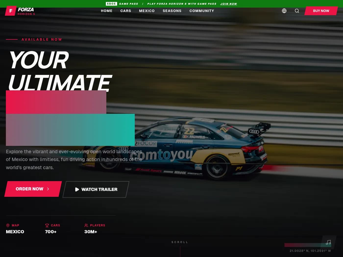 Forza 5 Web Clone
