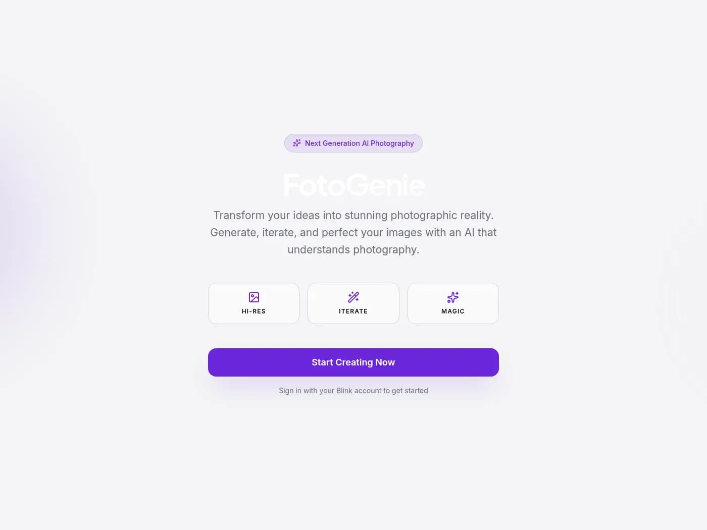FotoGenie Chatbot