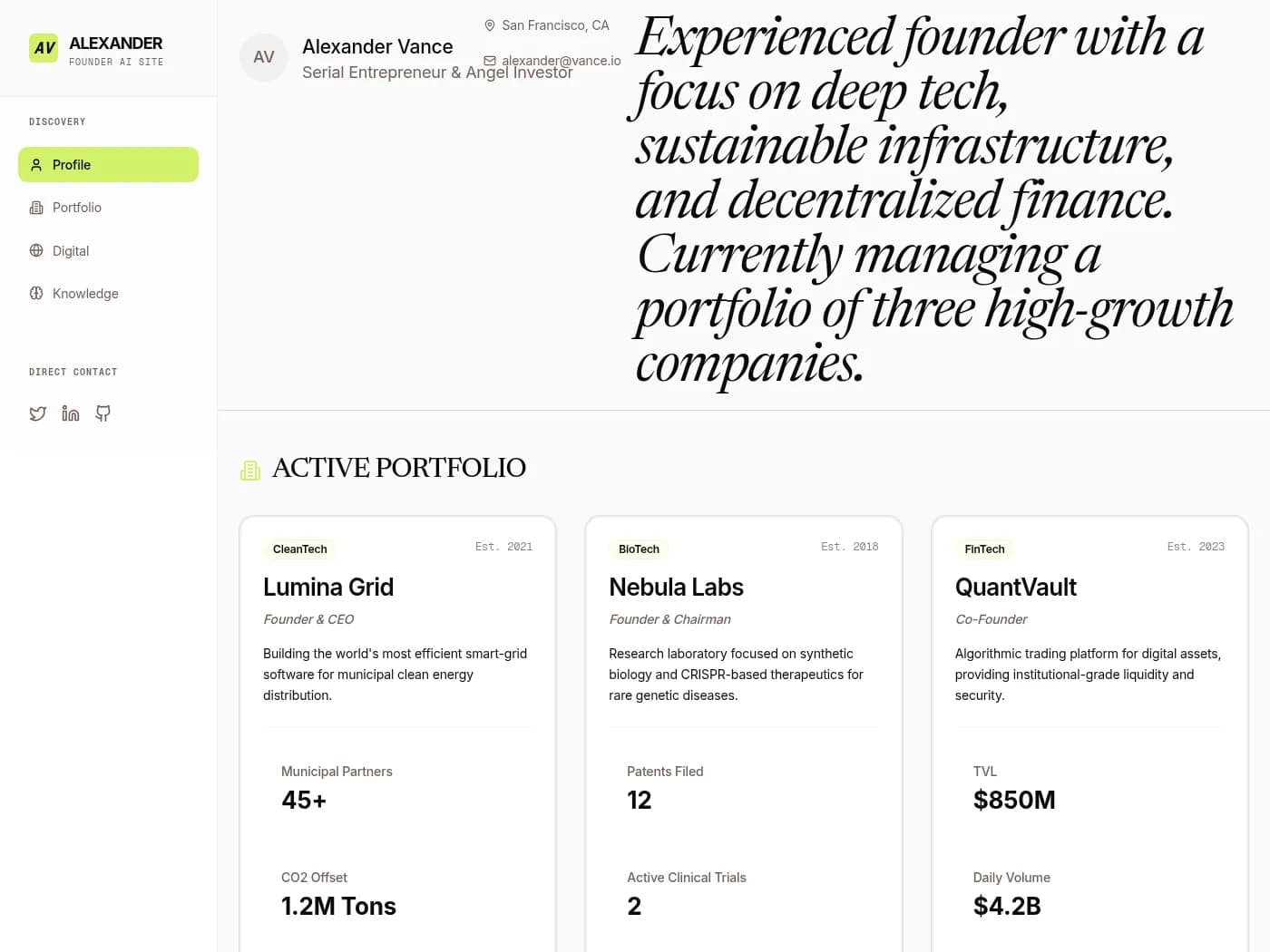 AI-Ready Founder Site