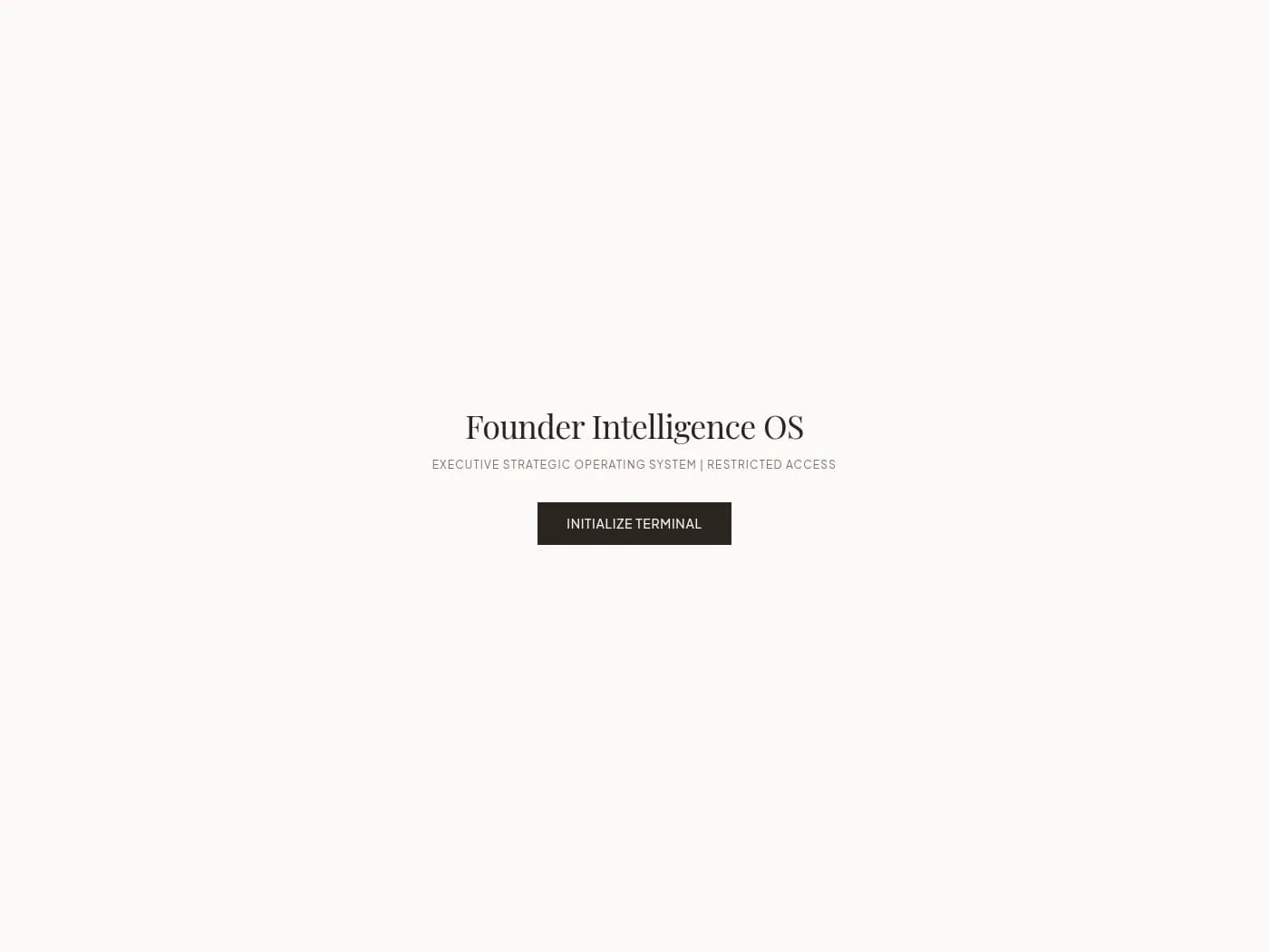 Founder Intelligence OS