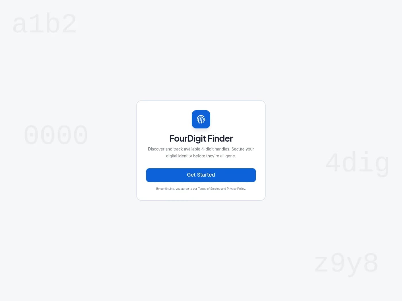 FourDigit Finder