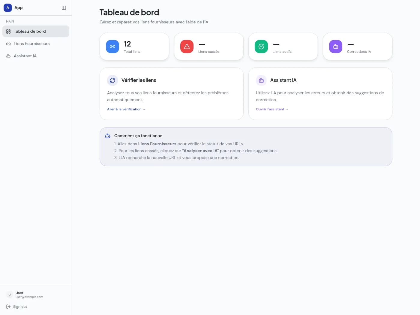 Fournisseur Link Fixer