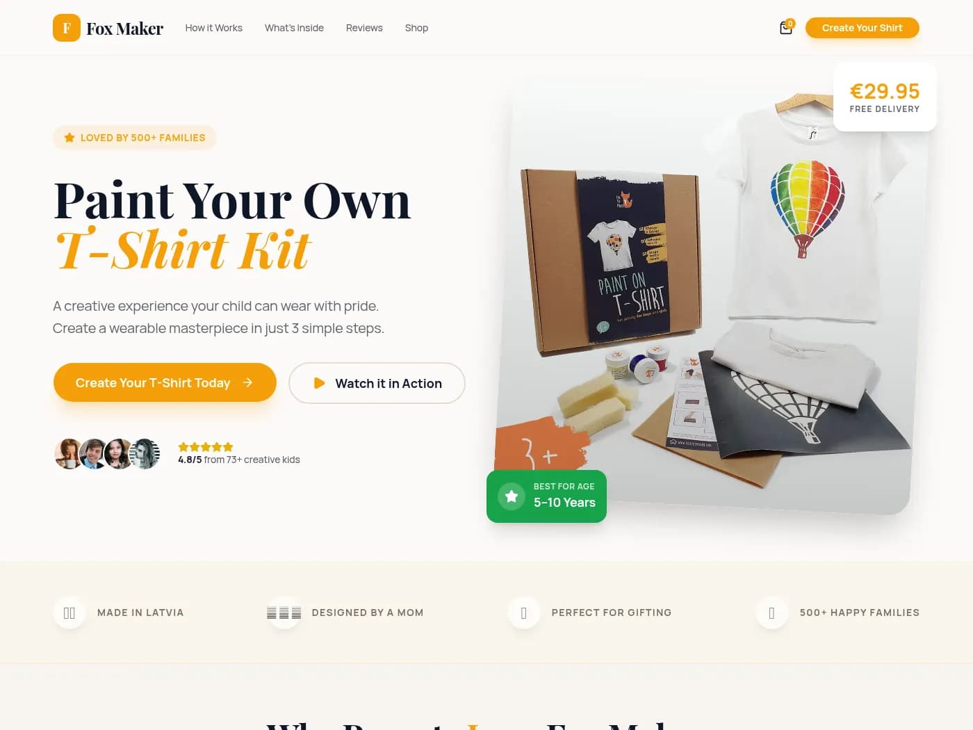 Fox Maker Premium Landing
