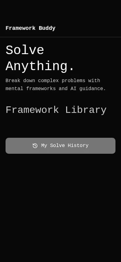 Framework Buddy
