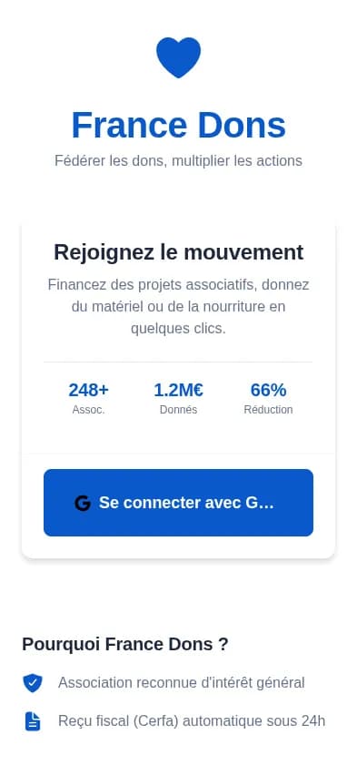 FranceDons Mobile