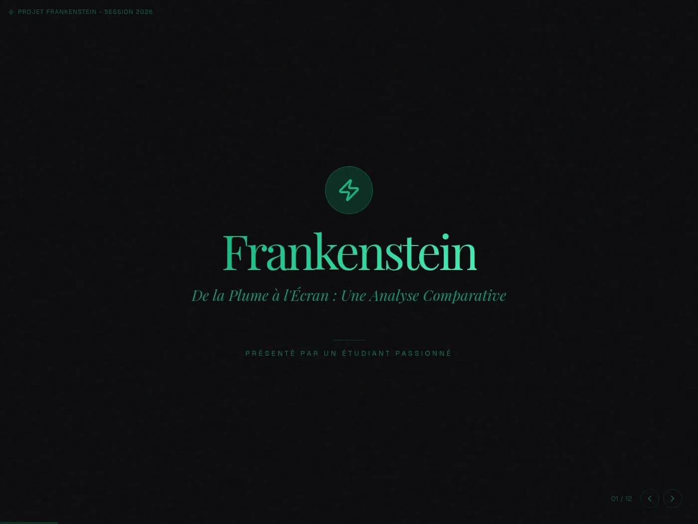 Frankenstein Slide Deck