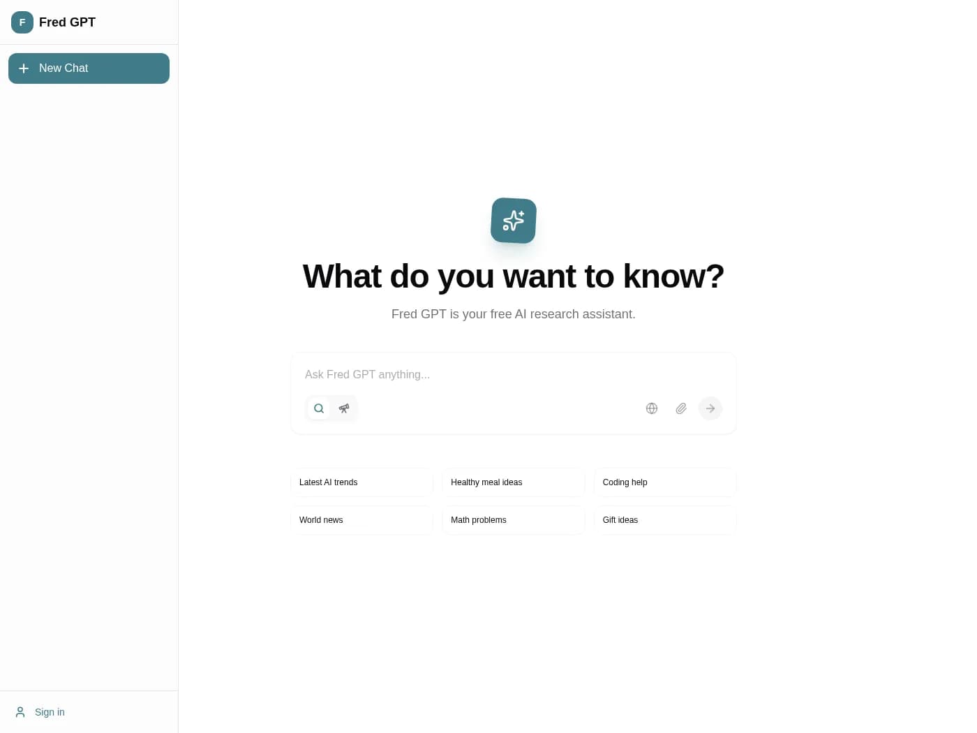 Fred GPT Free Chatbot