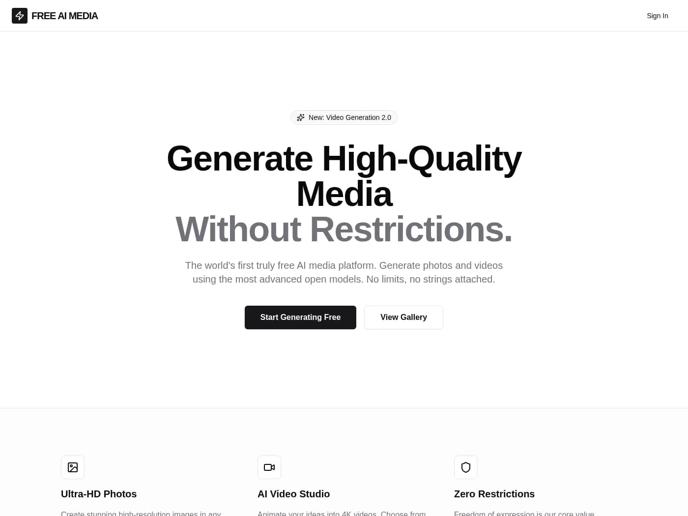 Free AI Media Generator