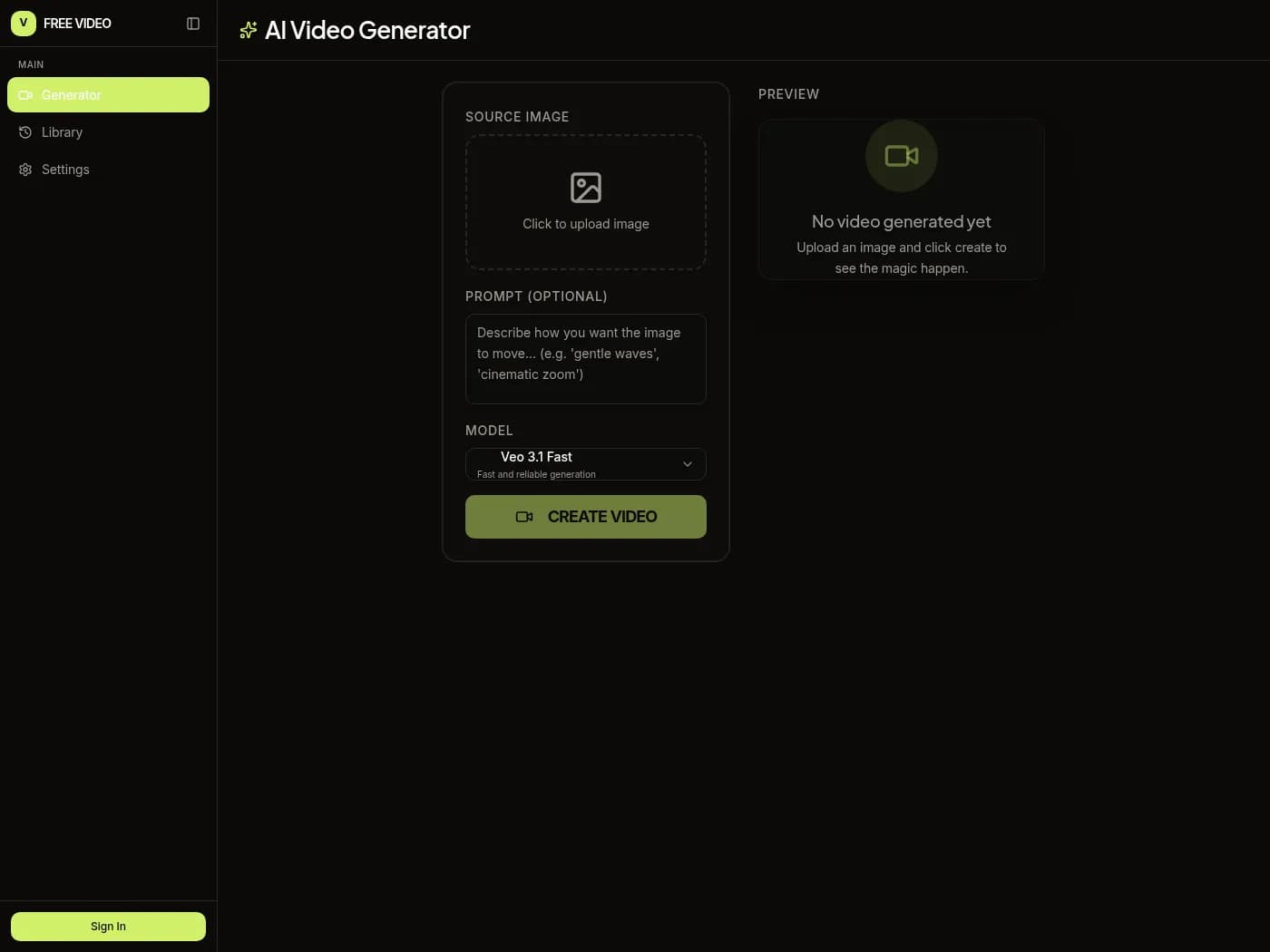 Free AI Video Creator
